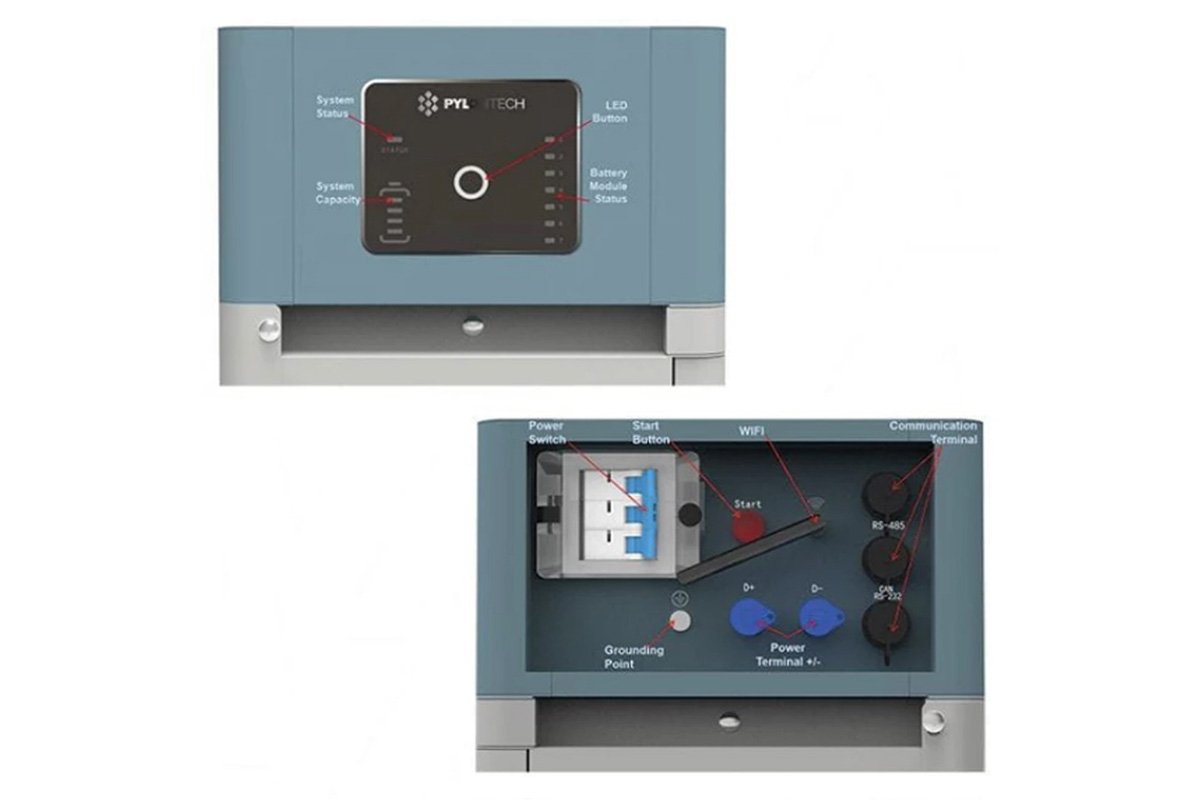 Sestava baterií FORCE-H2 7,1 kWh (BMS + 2 x baterie), PYLONTECH | ecoABM