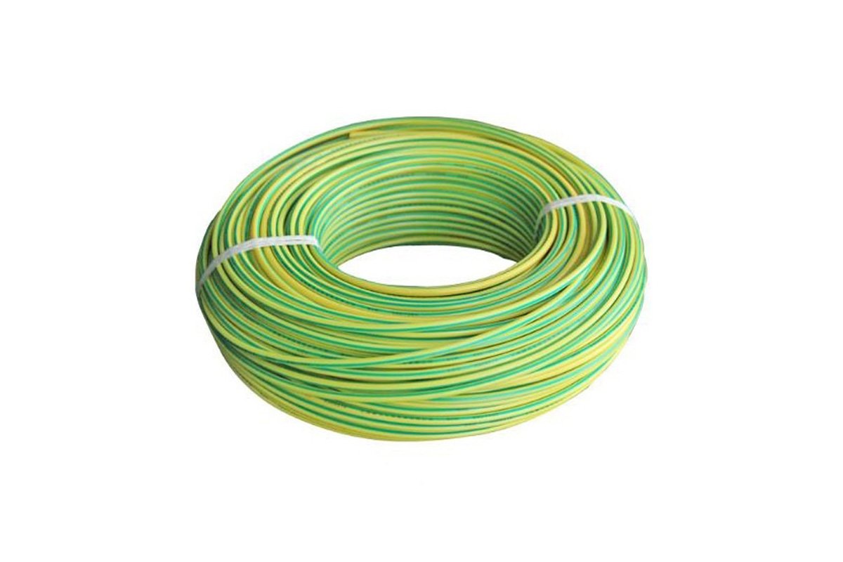 Kabel zemnící 1 x 10 LgY (H07V-K) zelenožlutý | ecoABM